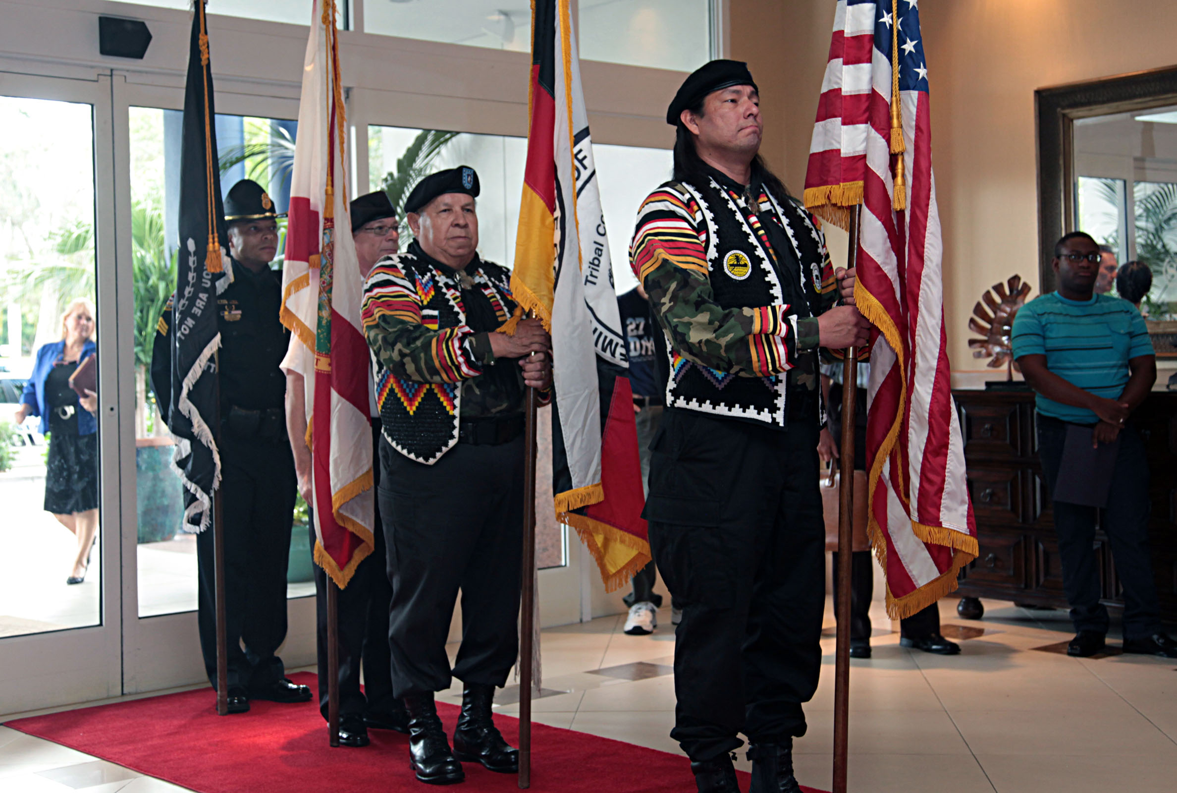 Seminole Color Guard opens job fair for vets • The Seminole Tribune