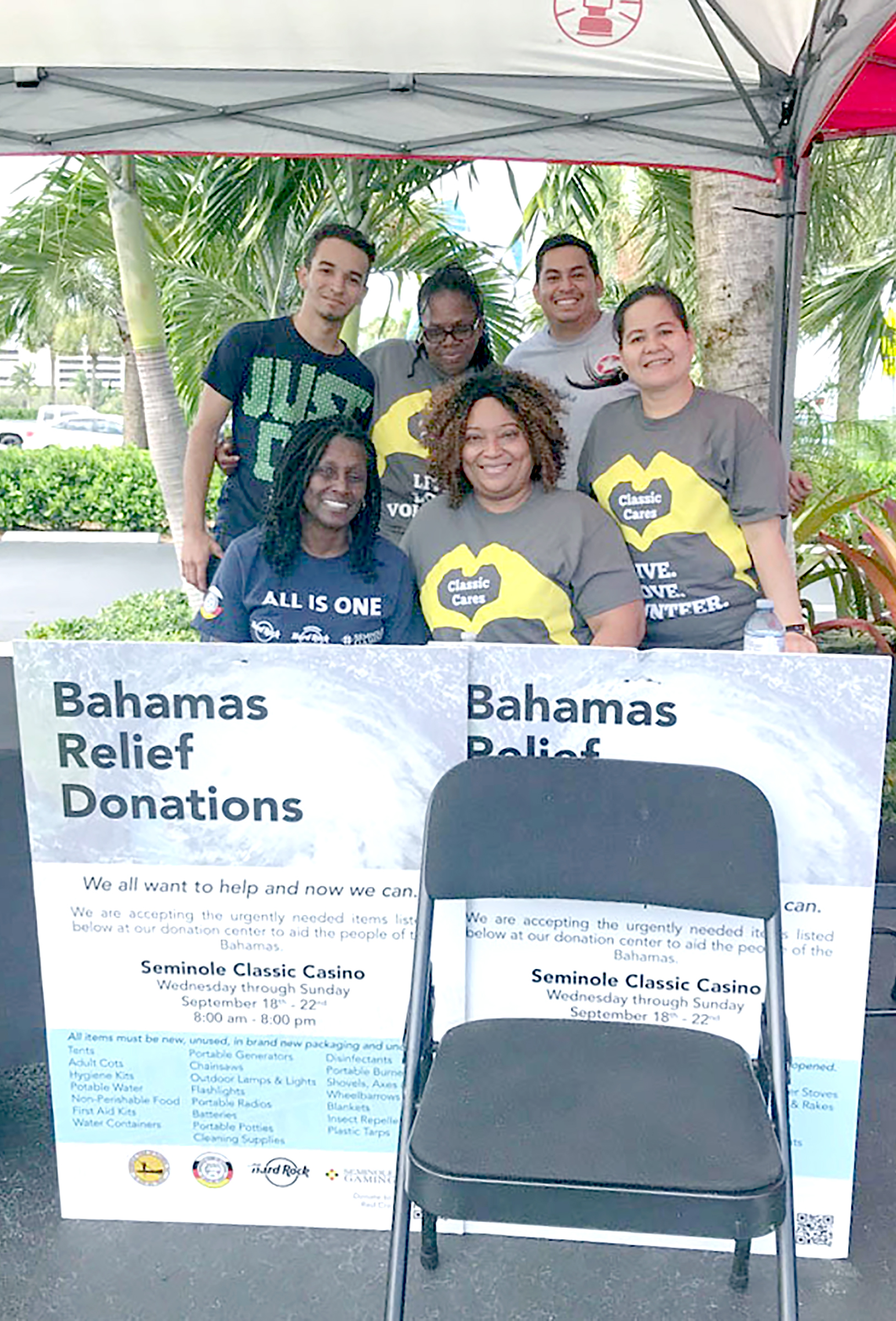 Tribe, STOFI, Seminole Gaming, Hard Rock step up to help Dorian victims ...