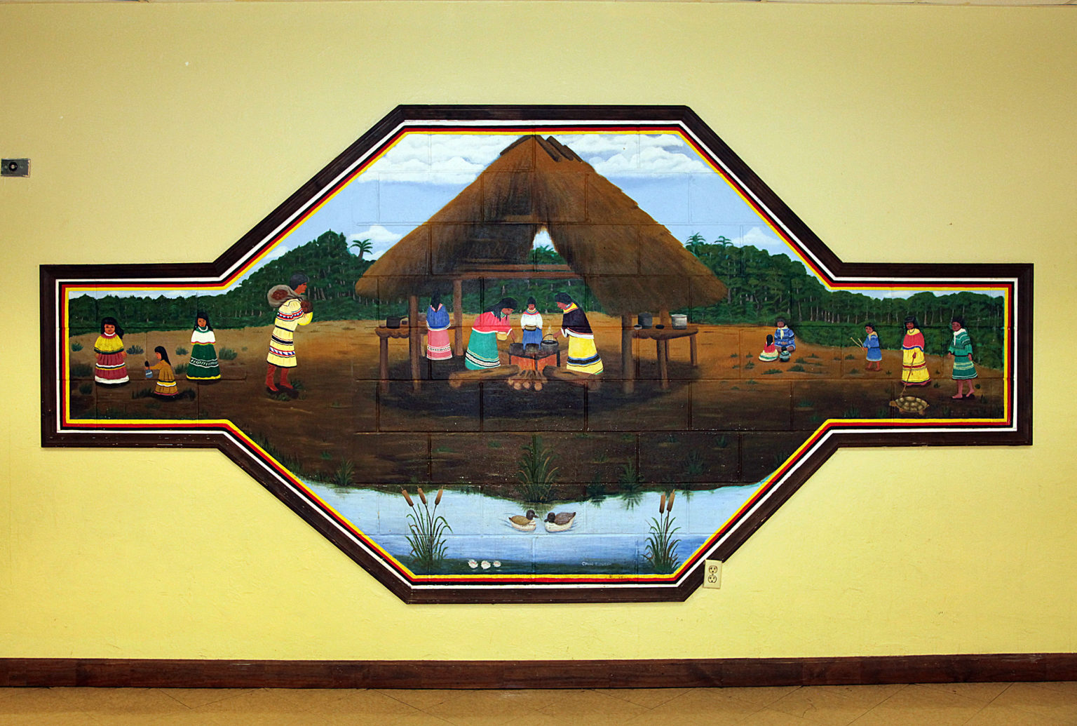 Ahfachkee murals preserved through laser scanning • The Seminole Tribune