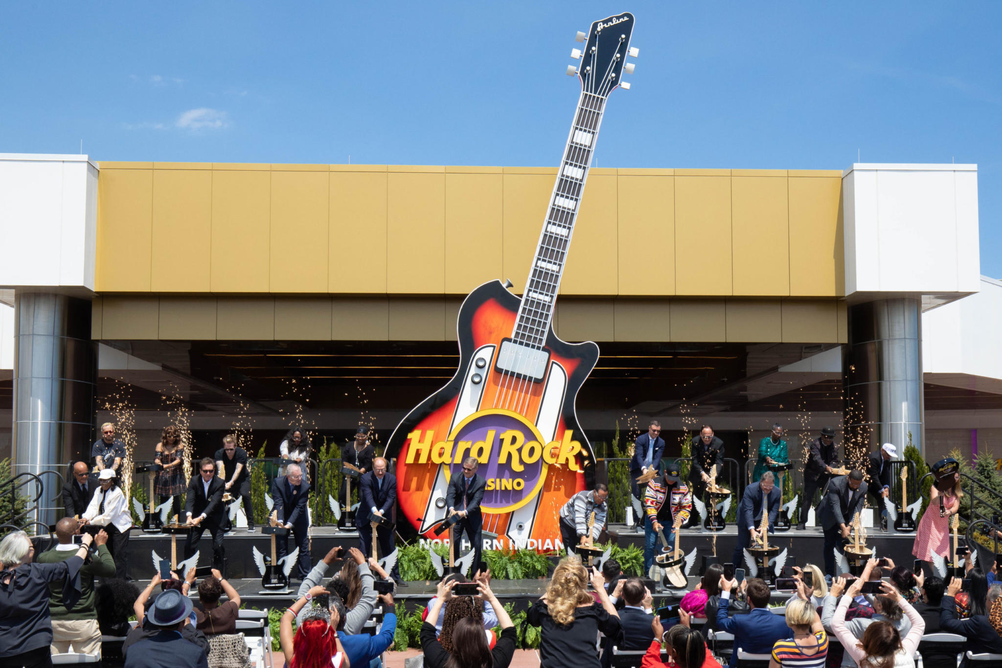 Guitar smash marks birth of Hard Rock Casino Northern Indiana • The ...