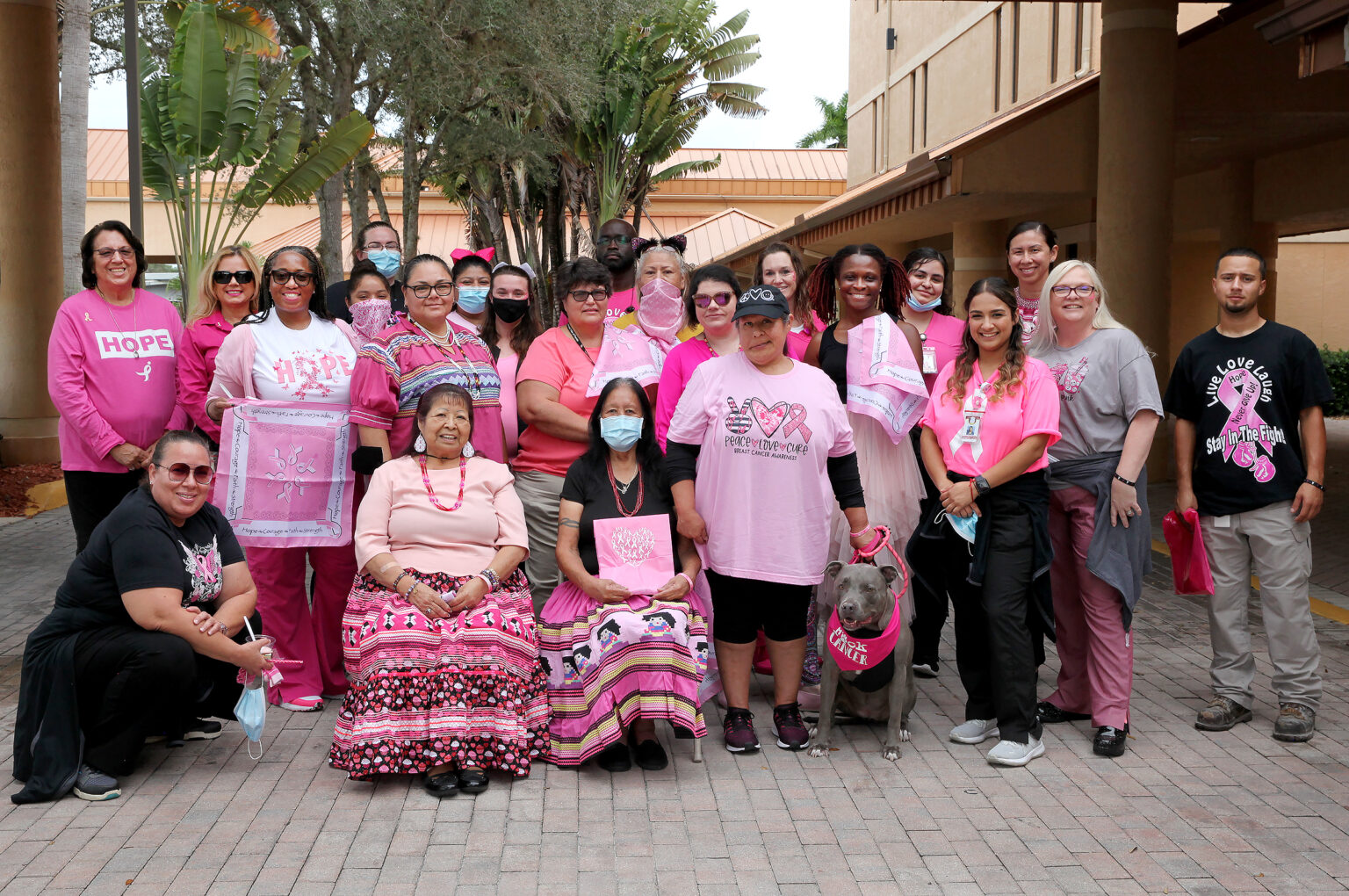 Tribe displays support for breast cancer awareness • The Seminole Tribune