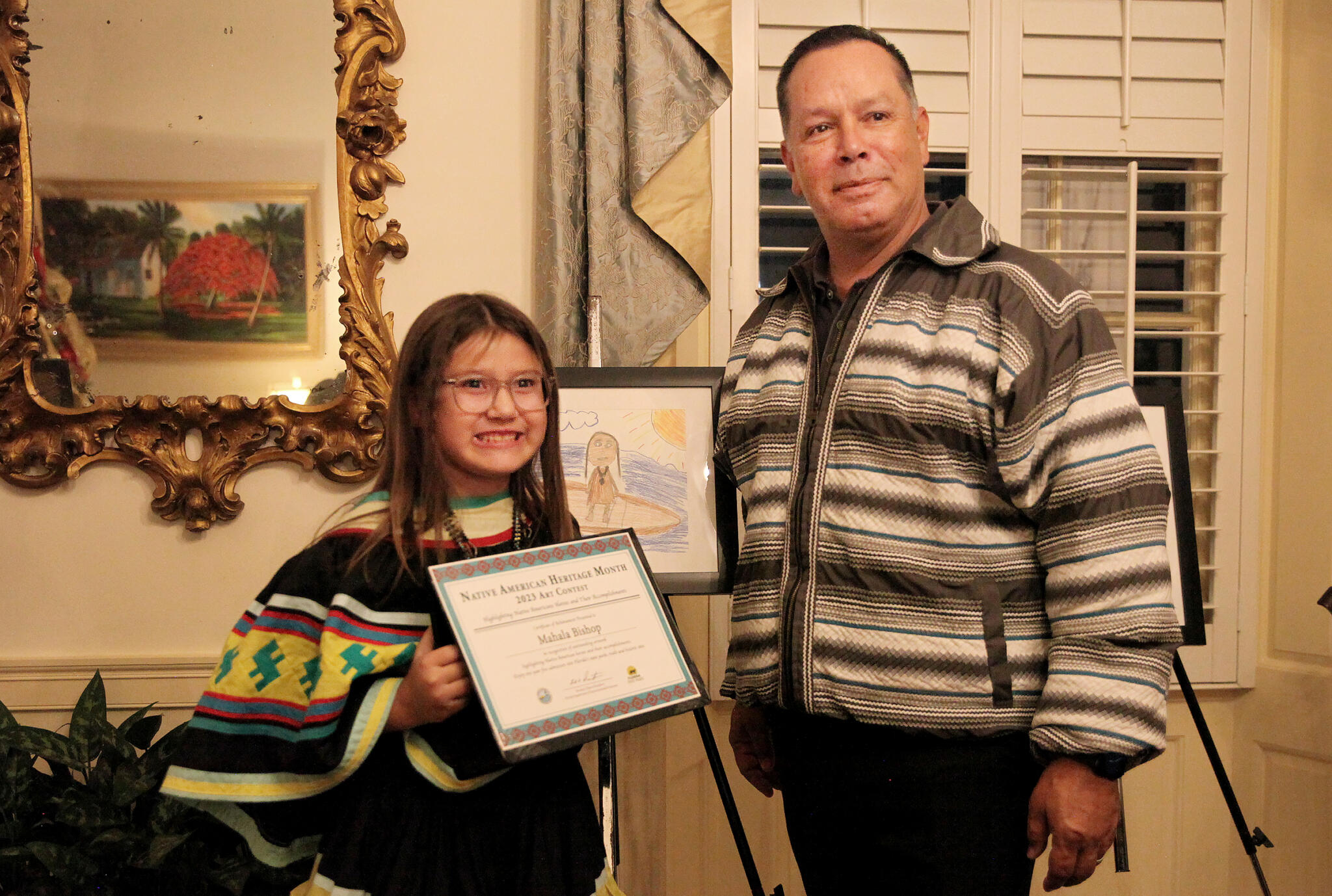 Ahfachkee, PECS students visit governor for Native American Heritage ...