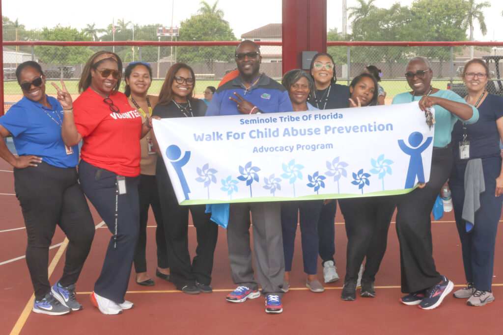 Community walk promotes child abuse prevention awareness • The Seminole ...
